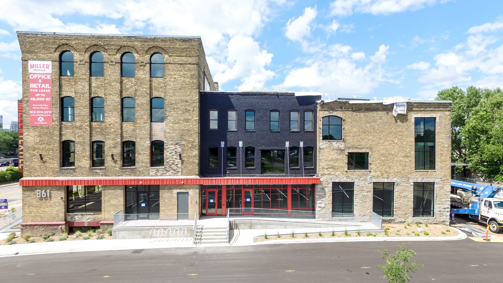 Miller Textile Renovation - Twin City Aerial
